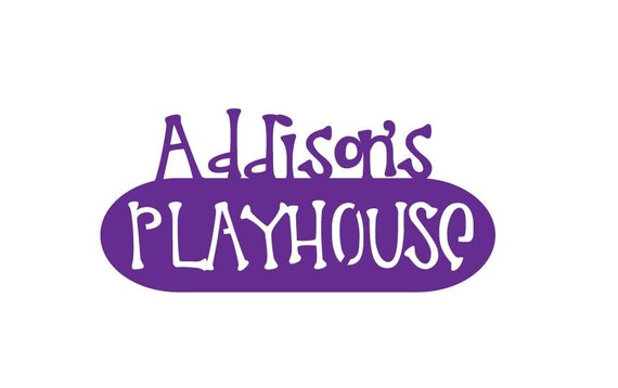 Kid's Playhouse Sign All Metal Painted