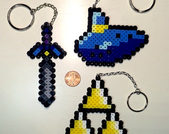 Perler bead keychain | Etsy