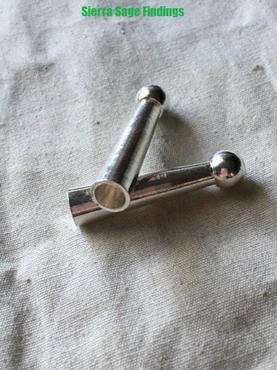 Bolo Tips Smooth With Ball End Sterling Plated