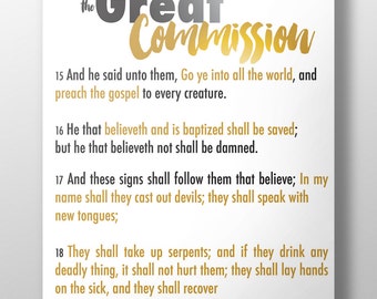 Great commission | Etsy