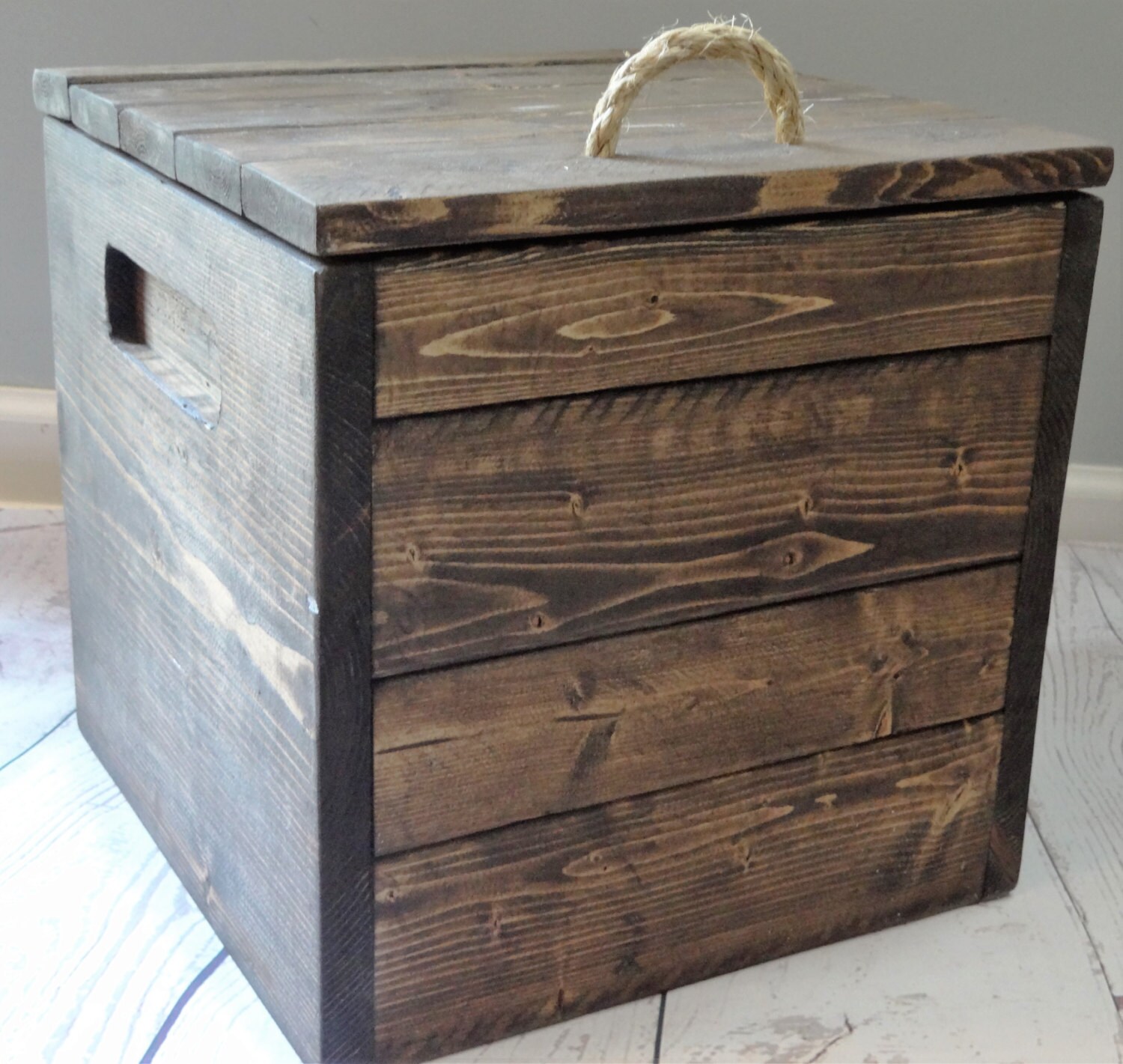 Square Wooden Box / Storage / Gift / Personalized / Toy