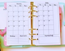 Unique cute filofax inserts related items | Etsy