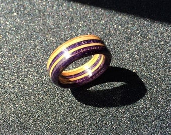 Recycled Skateboard Rings by skatelifeshop on Etsy