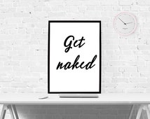 Popular items for get naked sign on Etsy