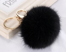 Popular items for fur ball keychain on Etsy
