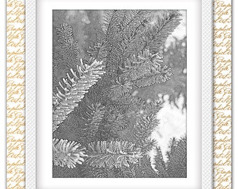 Fir tree print | Etsy