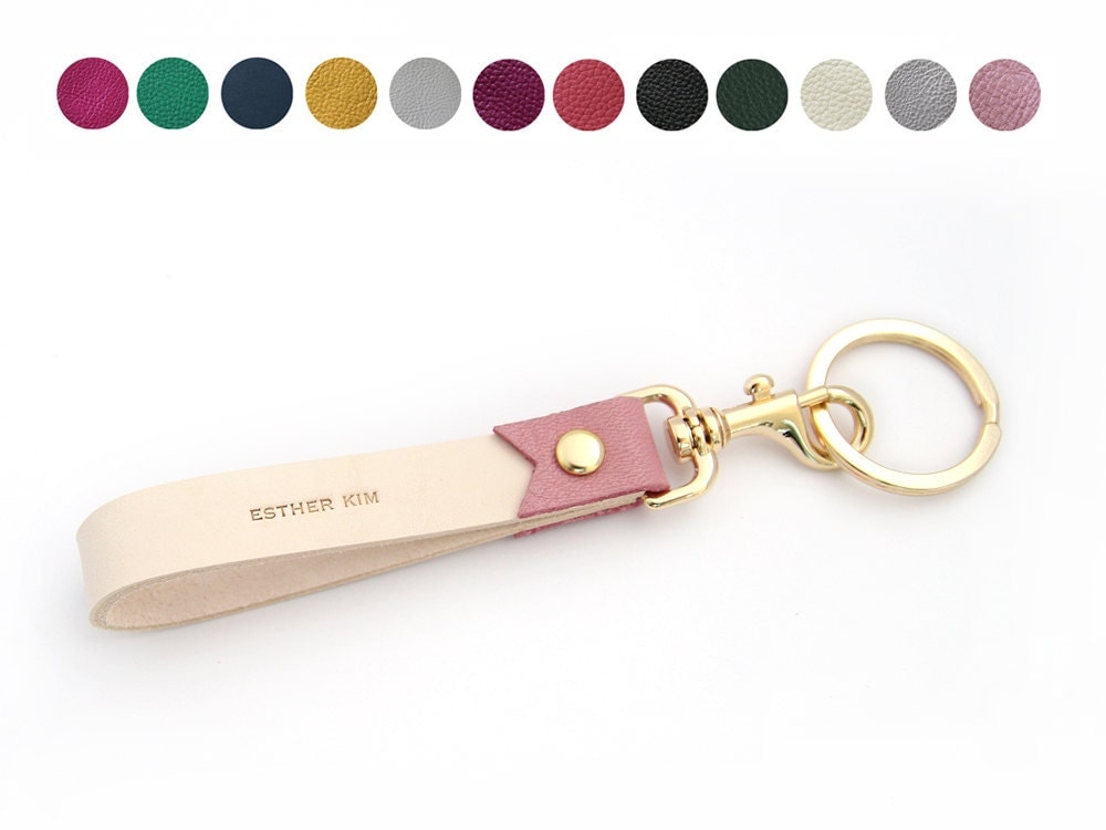 Monogrammed Leather Key Chains | semashow.com