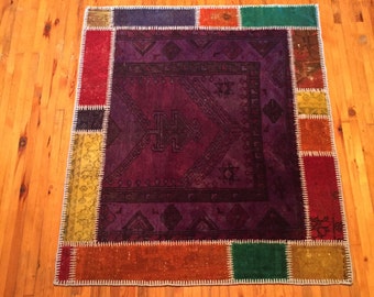 Patchwork carpet | Etsy