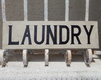 Unique vintage laundry sign related items | Etsy