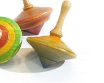 Unique wooden spinning top related items | Etsy