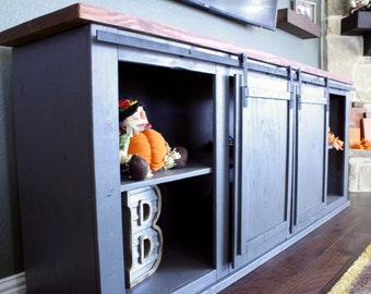 Rustic tv stand | Etsy