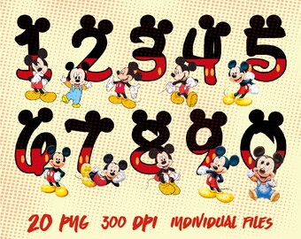 Mickey numeros | Etsy