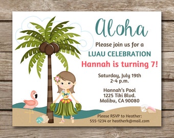 Hawaii invitation | Etsy