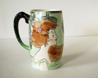 Green dragon mug | Etsy