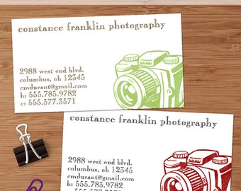 Camera business card | Etsy
