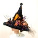 Orange and Black Witch Hat Halloween Hat Halloween Decor