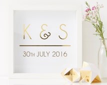 Unique initial frame related items | Etsy