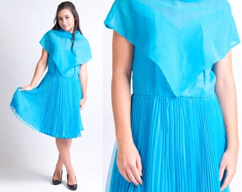 Cerulean blue dress | Etsy