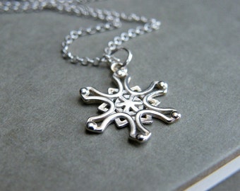 Snowflake necklace | Etsy