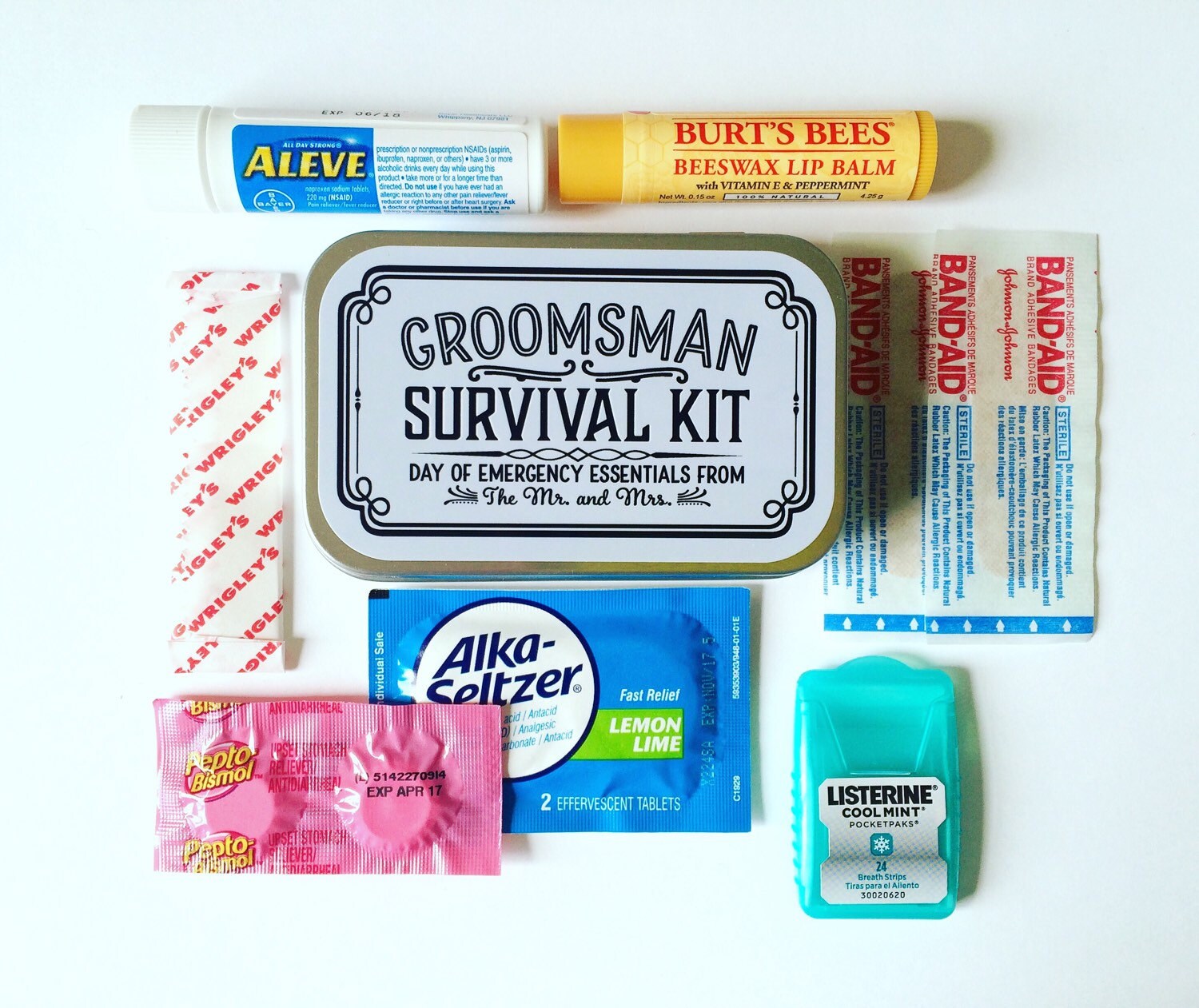 Groomsman Survival Kit Survival Kit Sticker by sweettalkdesigns