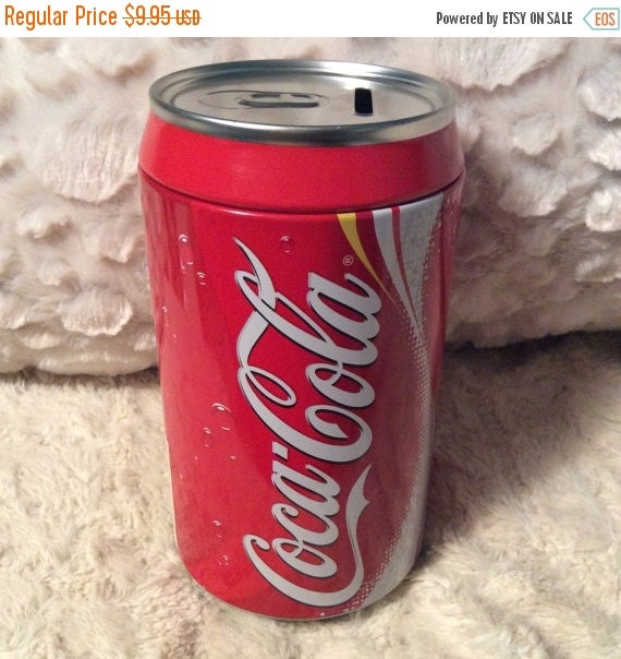 THANK YOU SALE Oversized Coca Cola Tin Bank Like New Gift Coke Can ...