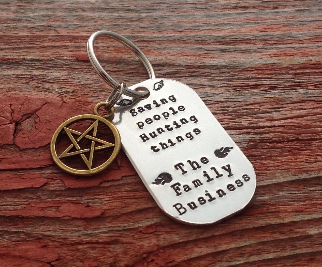 Supernatural inspired keychain