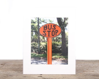 Bus stop sign | Etsy