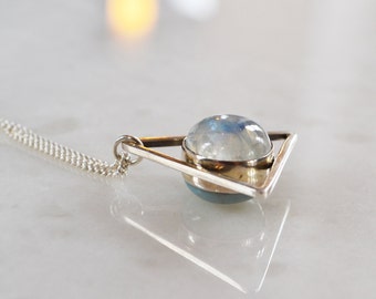 Unique moonstone pendant related items | Etsy
