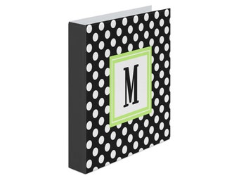 Monogrammed binder | Etsy