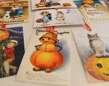 Unique halloween postcards related items | Etsy