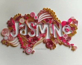 Quilling name | Etsy