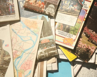 Vintage road maps | Etsy