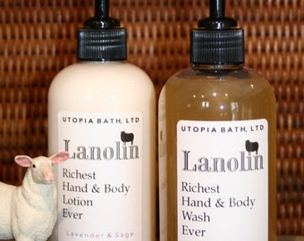 Lanolin Hand & Body Wash by UtopiaBathLtd on Etsy