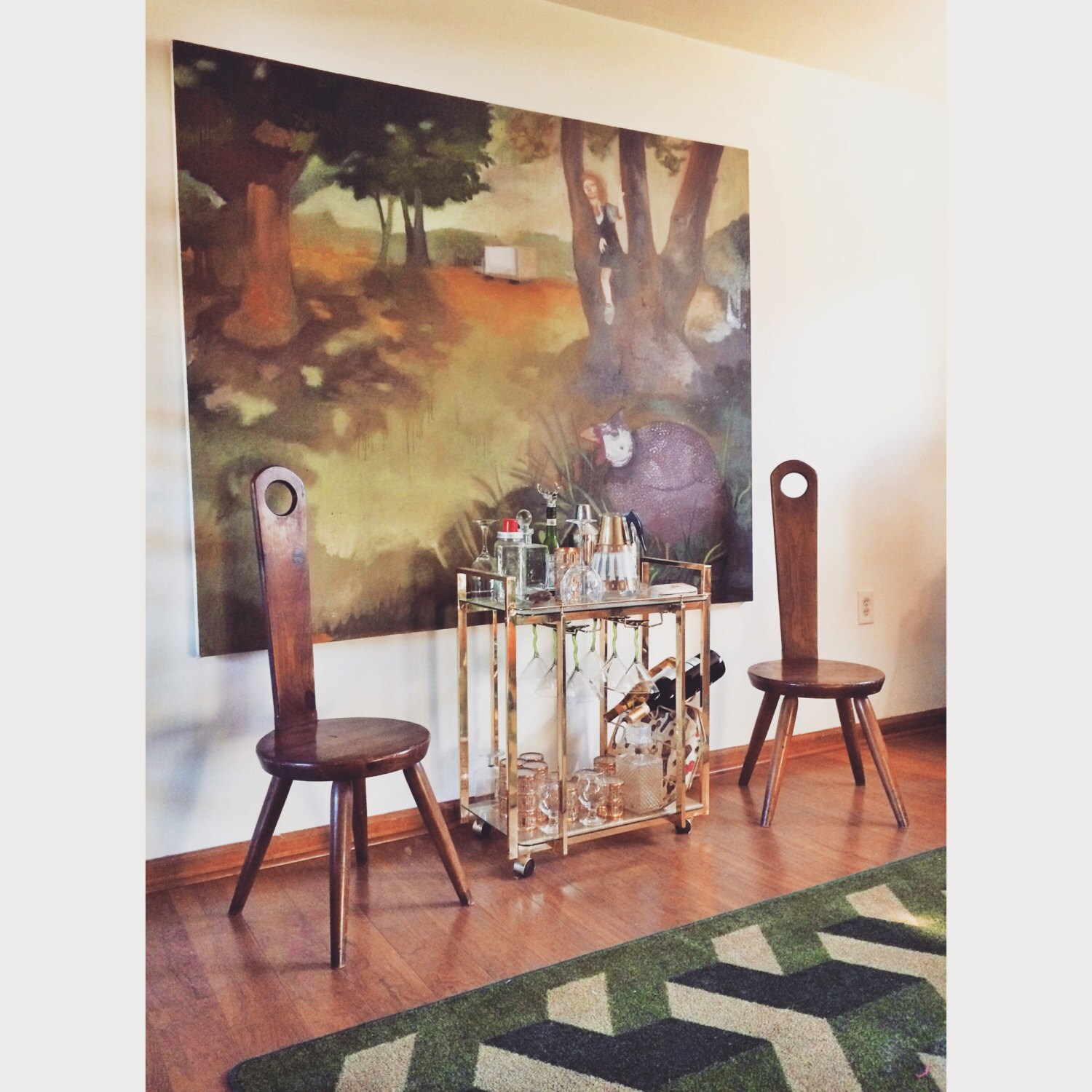 Mid Century William Fetner Keyhole Chairs (pair) – Haute Juice