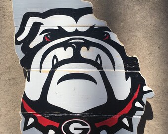 Unique georgia bulldogs art related items | Etsy