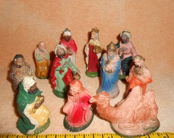 Vintage nativity set | Etsy