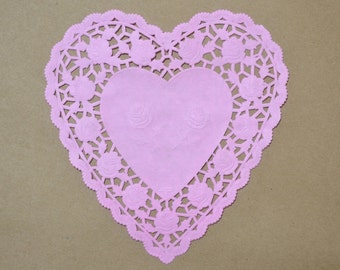 Pink paper doilies | Etsy
