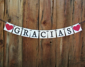 Gracias banner | Etsy
