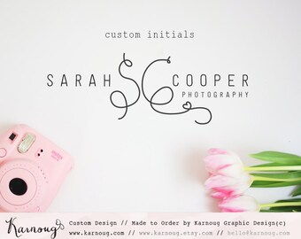 Hand drawn initials | Etsy