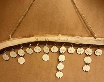 Framed & Matted Custom Date Art Print Personalized