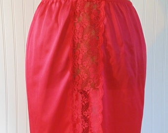 Red half slip | Etsy