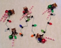 Bells Candy Canes and Lightstrand Beard Art Baubles Christmas Beard for ...