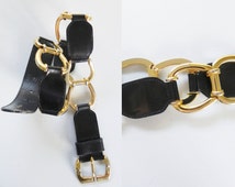 Popular items for leather link belt on Etsy
