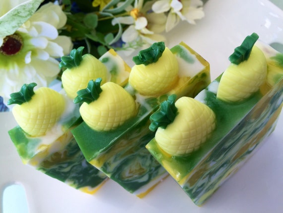 Pineapple Soap Pineapple Cilantro Soap Glycerin Soap