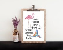 Unique parrot poster related items | Etsy