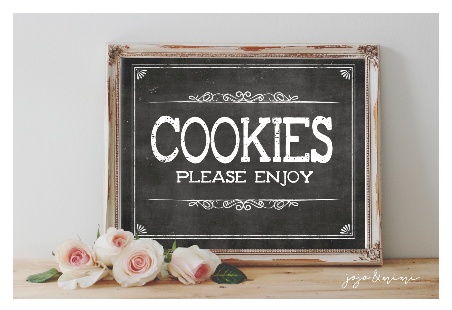 Instant 'COOKIES please enjoy' Printable Sign