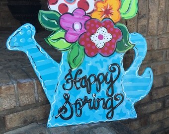 Spring door decor | Etsy