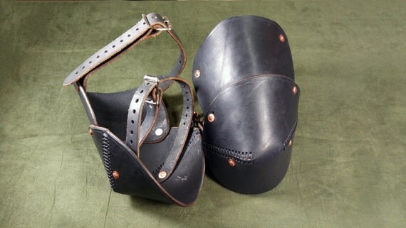 Leather Elbow Armor. by GrommetsLeathercraft on Etsy