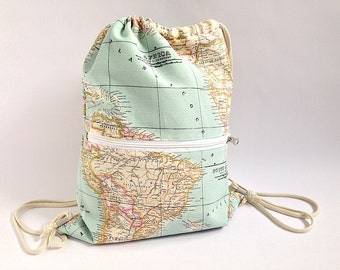 World map fabric | Etsy