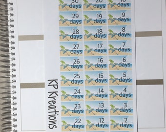 Items similar to COUNTDOWN to Beach Vacation Printable Digital File on Etsy